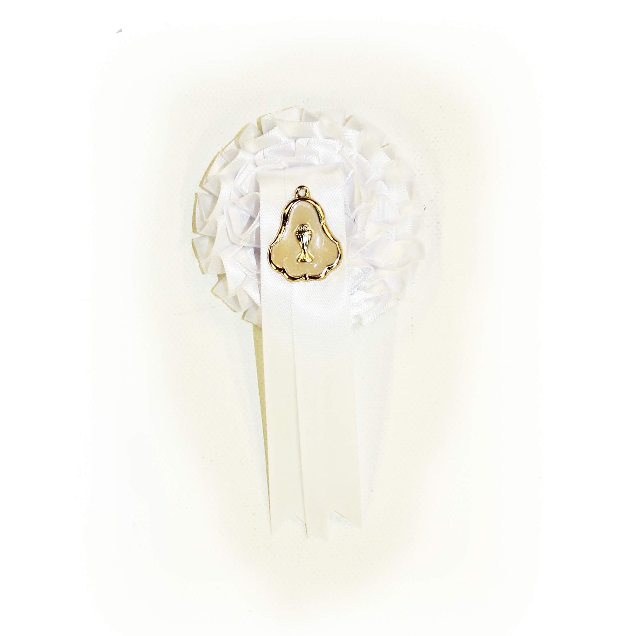 First Holy Communion Rosette Badges with Medal – Shamrock Rosettes