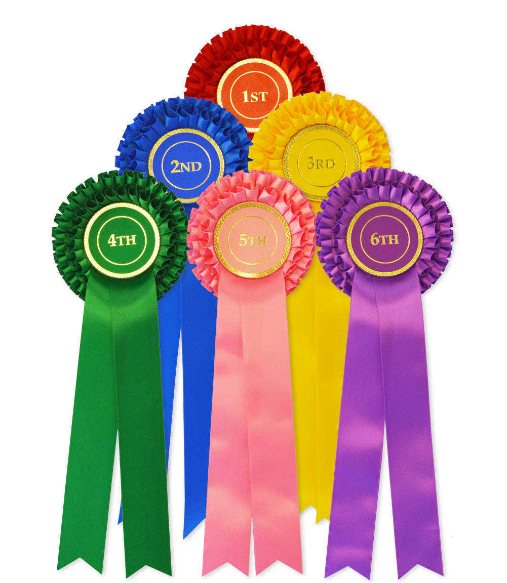 Two-Tier Elizabethan Pleat Rosette Pack 1st-6th – Shamrock Rosettes